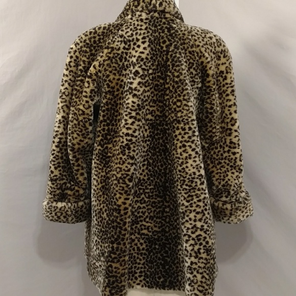 Vintage | Jackets & Coats | Leopard Swing Teddy Coat Vtg Animal Print ...